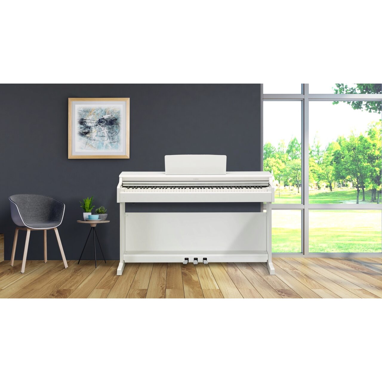 Pian digital Yamaha Arius YDP-164 WH alb - Docom - DOCOM